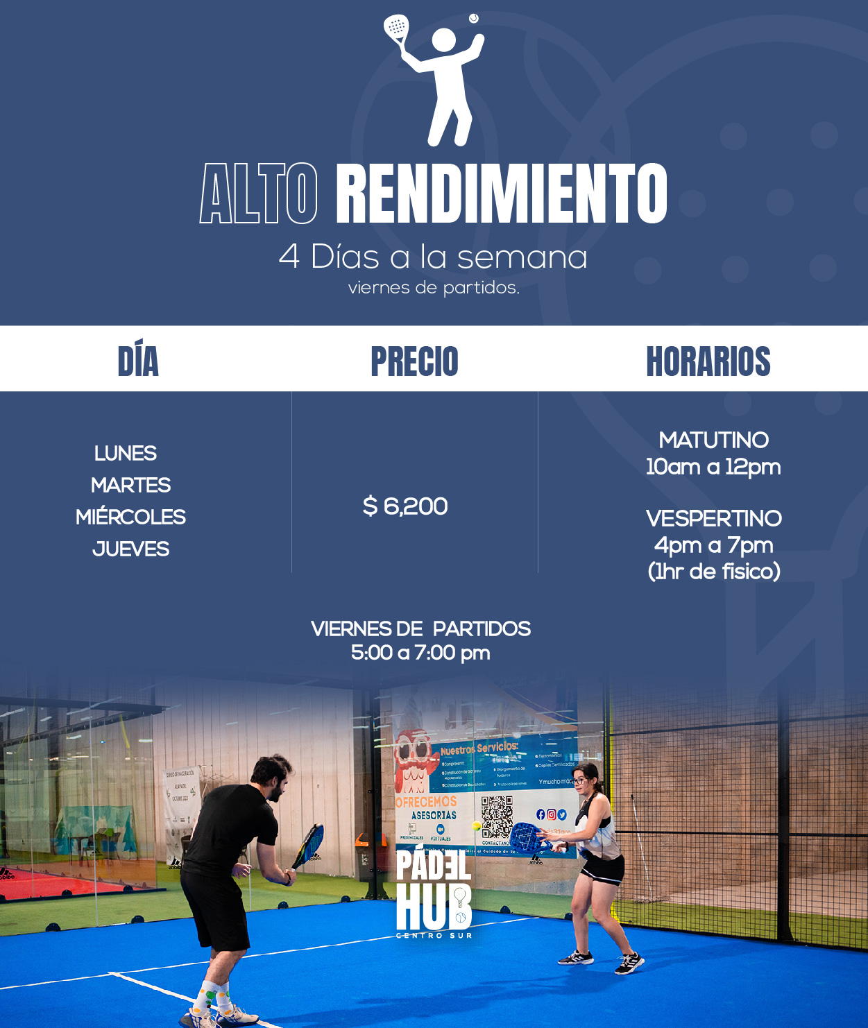 Servicios - Padel HUB