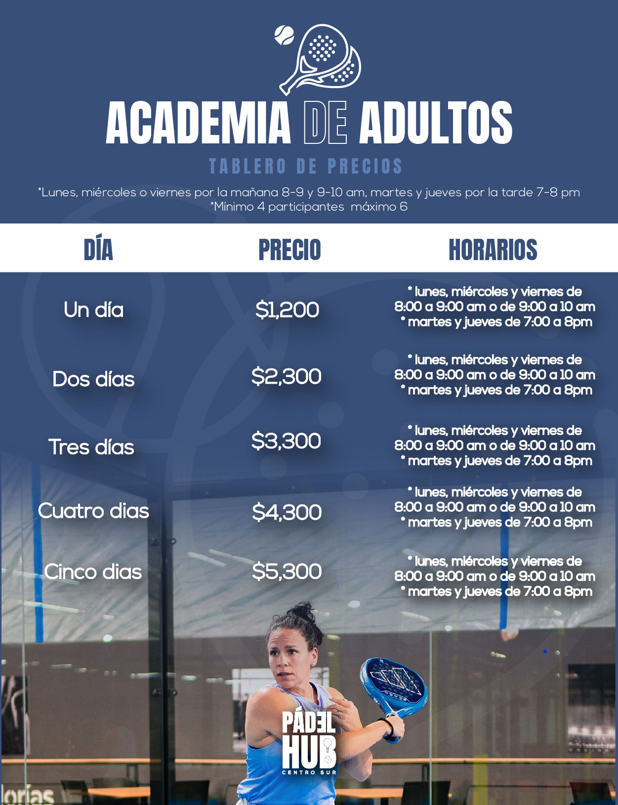 Servicios - Padel HUB